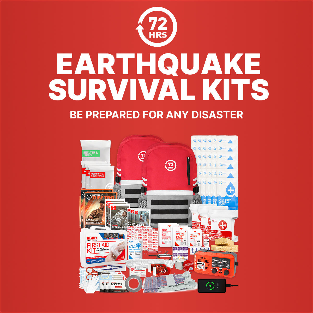 Earthquake Kit Checklist 2026 | 72-Hour Survival Guide | 72Hours ...